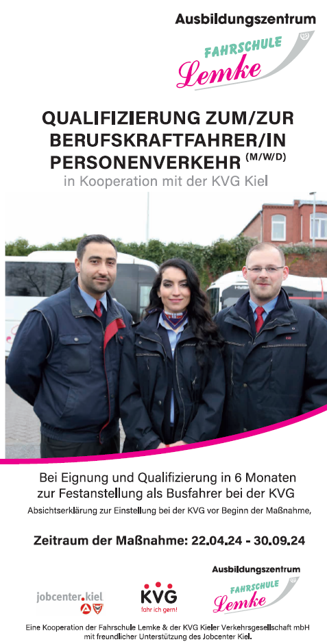 Fahrschule - Für Bewerber*innen - KVG Kiel